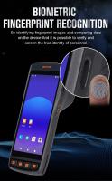 China Fashion 5.5 INCH Handheld PDA Barcode Scanner Printer All in ONE Portable Android 11 3+32G NFC POS Terminal With SIM Card Slot for sale