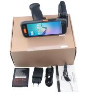 China Industrial Rugged V9000S Pc Computer 5.5 Inch Pda Portable Barcode Qr Code Reader Scanner case Android Wifi Nfc for sale