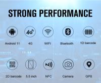 China 4g Lte 9000mAh Battery Pda Rfid Terminal 4gb 64gb 5 Inch Handheld Android 11 Rugged Pda in Stock for sale
