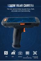 China Industrial Android PDA with Barcode Scanner 2D QR Code & 13.56MHz NFC ISO14443-A UHF RFID 4GB Memory Capacity WiFi Communication for sale