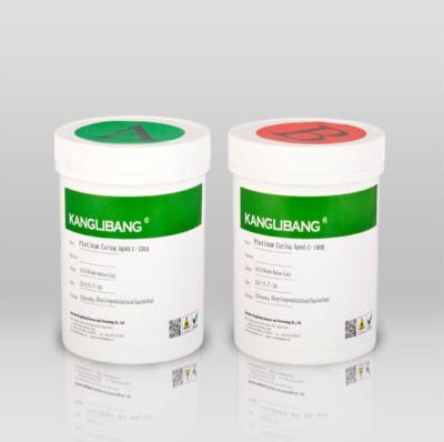 China Organic Platinum Silicone Curing Agent Transparent Paste Two Component FDA Approved for sale