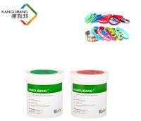 China 2 Components Silicone Screen Printing Ink Good Adhesion Ink for Silicone Wristband Custom Colors for sale