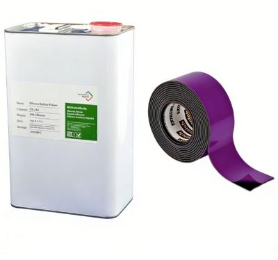 China Industrial Silicone Rubber Primer Weatherproof Silicone Double Sided Tape for Silicone Pipe Repair for sale