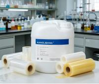 China High Efficiency KL-12 Liquid Hot Melt Glue 2000 -2500 Cps Roller Coating Bonding for PET PVC for sale