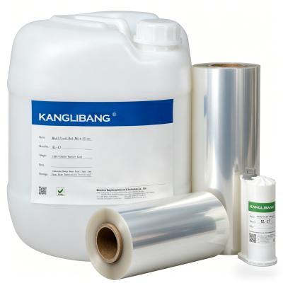 China Kanglibang Liquid Hot Melt Adhesive for Fabric Leather PET PVC Laminating Coating Strong Bonding for sale