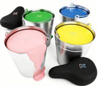 China Heat Bake Silicone Screen Printing Ink, Custom Pantone Shades, Complete With Solvent and Hardener for sale