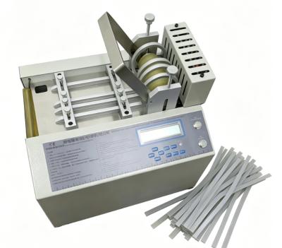 China Desktop Auto Feeding Silicone Strip Cutting Machine for Rubber Profiles for sale