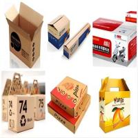 China Easy Operation  corrugated  paperboard  box and pizza   printing  cutting   for  printed corrugated cardboard carton box for sale
