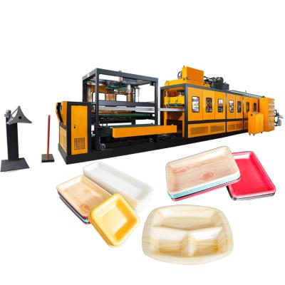 China disposable ps foam plate take away food box container plastic vacuum forming tableware making machine for sale