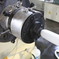 China round pe polyurethane foamt ube/plastic rod extruder/Tube Making Machine for sale