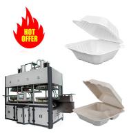 China biodegradable 3 compartment takeaway food containers transparent plastic food container with lids making machine for sale
