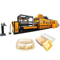 China biodegradable 3 compartment takeaway food containers transparent plastic food container with lids making machine for sale