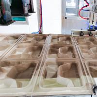 China corn starch biodegradable pla plate container cup tableware thermoforming machine for sale