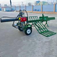 China Wood Cutting Machine 45 Ton Log Splitter Gasoline Hydraulic Electric Wood Splitter Firewood Processor for sale