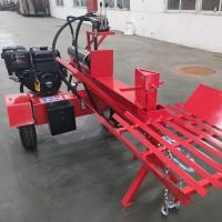 China 50t Wood Log Splitter Kinetic Hydraulic Fast Firewood Processor Gasoline Wood Splitter Machine for sale