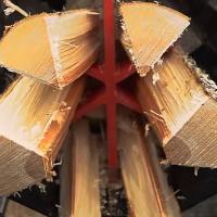 China hydraulic firewood proccesing	log spliter firewood processor log cutting and splitting machine for sale