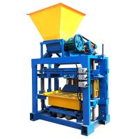 China Qt4-35 Cement Interlocking Block Making Machine FLY ASH Germany Technology 1,100*650mm 50-200mm 1500 KG 4 Blocks/mold for sale