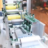 China fully automatic high speed 3 ply disposable elastic fabric face mask making machine for sale