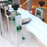China fully automatic high speed 3 ply disposable elastic fabric face mask making machine for sale