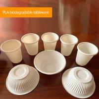 China Full automatic biodegradable PLA corn starch cup plate tray container making thermoforming machinery machine for sale