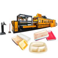 China Disposable Foam Fast Food Container Egg Tray Clamshell Box Hot Drink Cup Lid Thermoforming Making Machine for sale