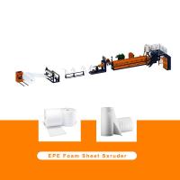China polythene foaming pipe pe foam film production line polyethylene net fruit extruder epe foam sheet making machine for sale
