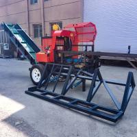 China new designed gasoline 35t 600mm diameter firewood processor combined saw splitter with log lift for sale