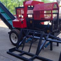 China new designed gasoline 35t 600mm diameter firewood processor combined saw splitter with log lift for sale