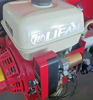 China forestry machinery log wood splitter gasoline hydraulic wood processor log splitter with lifter for sale