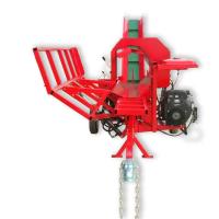 China Electric log splitter wood cutter logging machine wood splitter with hydraulic lift firewood processor machine for sale