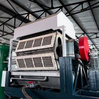 China Fully Automatic waste paper recycle used egg tray machine/paper egg tray forming machine/large machine making egg tray for sale