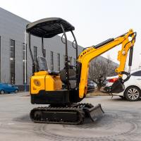 China HT10G EURO5 Engine Mini Crawler Excavator 360 Degree Rotate Compact Mini Digger for sale