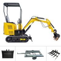 China EPA Engine 1200kg Hightop Mini Excavator Machine Three Cylinders Water Cooled for sale