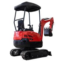 China 42mm Diameter Canopy Hightop Mini Excavator 1800kg Small Digging Machine for sale