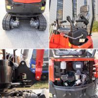China 42mm Diameter Canopy Hightop Mini Excavator 1800kg Small Digging Machine for sale