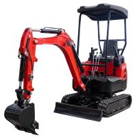 China 42mm Diameter Canopy Hightop Mini Excavator 1800kg Small Digging Machine for sale