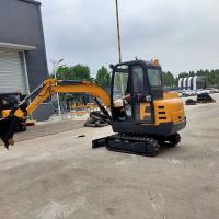 China Tailless Compact Crawler Excavator Retractable Shoes 2.5 Tonne Digger for sale