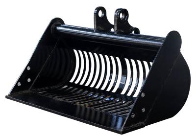 China Black Construction Equipment Accessories Excavator Sand Bucket Rustproof for sale