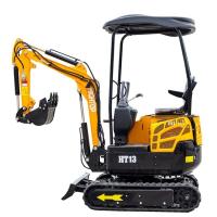 China 180mm Track Width HT13 Hightop Mini Excavator 795mm Tail Turning Radius for sale