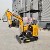 China 1500kg Vehicle Weight Mini Crawler Excavator 375mm Platform Clearance Digger In Construction for sale