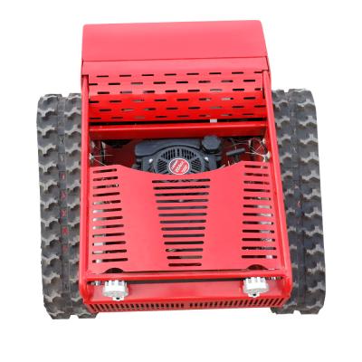 China HTM750 Crawler Lawn Mower Hand Opened Remote Control For Tough Terrain Mowing for sale