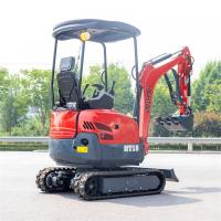 China 12RMP Swing Speed Mini Hydraulic Excavator 920mm Track Gauge 1800KG Working Weight for sale