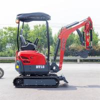 China Import Brand Engine 1800kg Mini Hydraulic Excavator With Retractable Track for sale