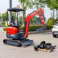 China Compact Powerful Mini Hydraulic Excavator With 1800kg Operating Weight for sale