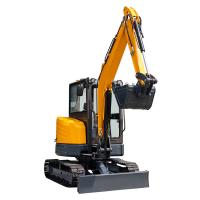 China Hightop Mini Excavator with 3500kg Operating Weight 885mm 18.5KW Rated Power for sale