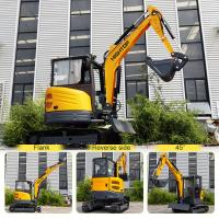 China CE Certified EPA Compliant Hightop Mini Excavator with 885mm Tail Turning Radius for sale