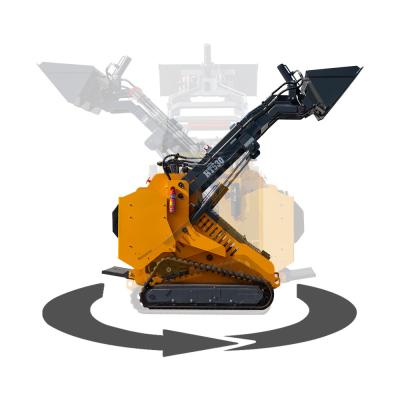 China Compact Mini Skid Steer Loader With 0.2m3 Bucket Capacity And 2220 Mm Overall Length for sale