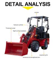 China Water Cooled Hightop Wheel Loader 7.5KN Tractive Effort Equipped With D1105 Engine for sale
