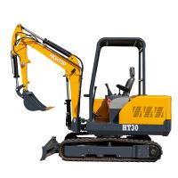 China HT30 3ton Mini Excavator with Euro V Engine, Closed Cab, and Swing Boom Function for sale
