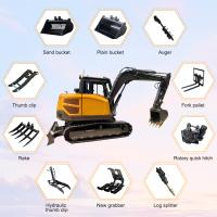 China HT60 6Ton Wheel Excavator with 36.2kW Power 400mm Track Shoe and 48kN Digging Force for sale